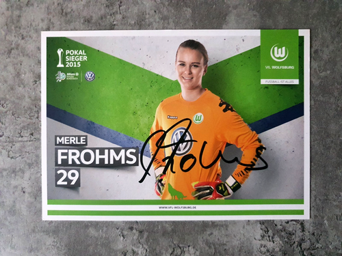 Autogrammkarte - Merle Frohms DFB Frauenteam Handsigniert 2015 | eBay.de