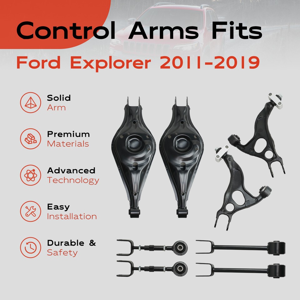 Rear Suspension Arms w/ Bushings Upper & Lower for Ford Explorer 2011 ...