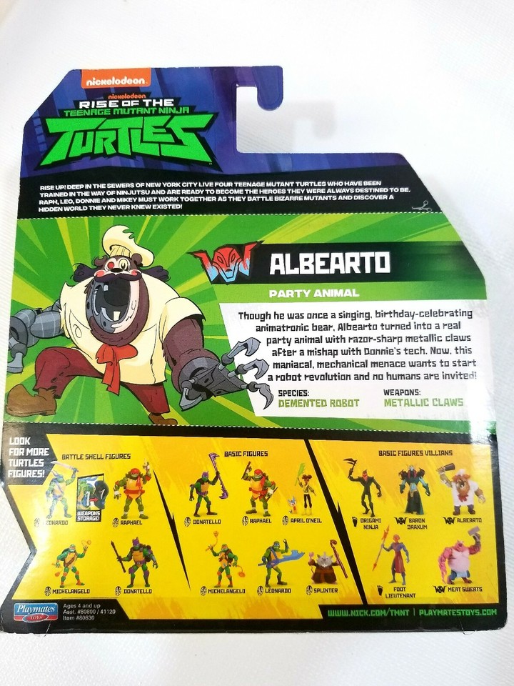 TMNT~RISE OF THE TEENAGE MUTANT NINJA TURTLES~ALBEARTO~PARTY ANIMAL~18 ...