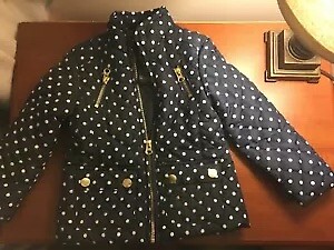Me Jane Mini Baby Girl 18 Month Coat Navy Blue And White | eBay