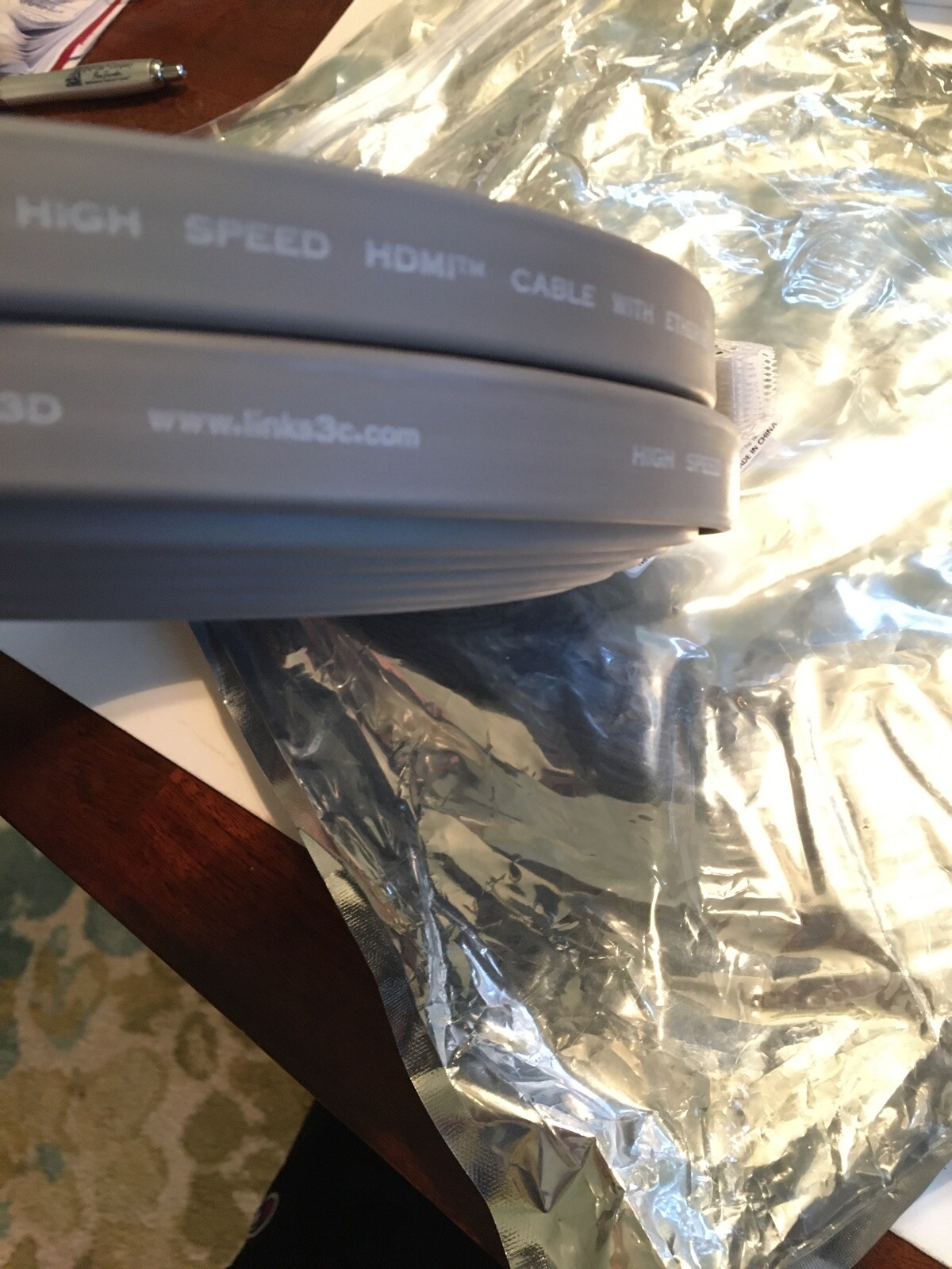 HIGH SPEED HDMI CABLE WITH ETHERNET E301195 AWM STYLE 20276 30V VW-1 ...