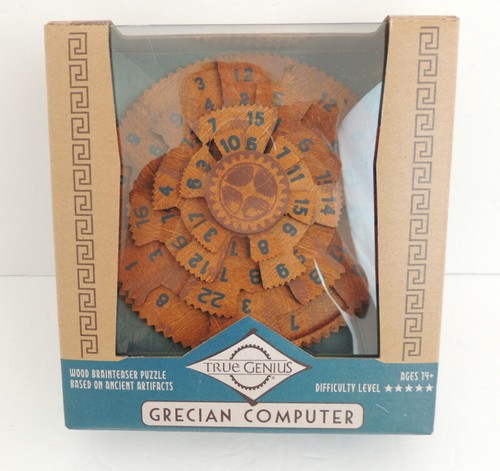 True Genius Grecian Computer Wood Brain Teaser Puzzle NEW | eBay