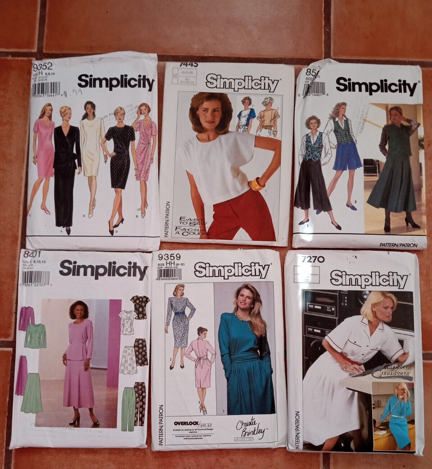 Lot of 32 McCall's, Simplicity, Butterick Sewing Patterns *Used* | eBay