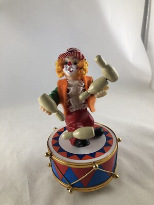 Vintage Music Box, CLOWN PERFORMING On DRUM | eBay