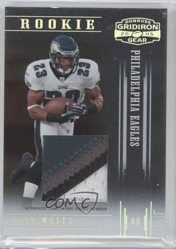 2005 Donruss Gridiron Gear - Rookie Ryan Moats #129 Jersey Number /100 ...