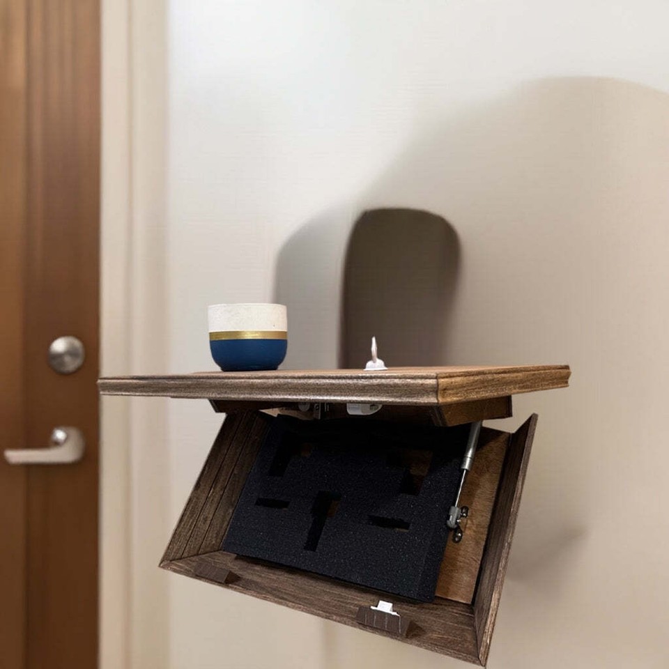 Hidden Gun Storage, Gun Storage Concealment Shelf - Secure Hidden ...