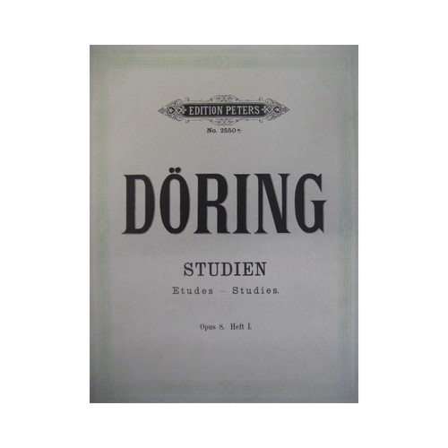 DÖRING Carl Heinrich 25 Studien Violon ca1900 | eBay