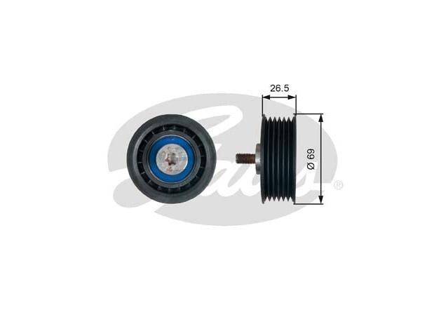 GATES Engine Idler Pulley For Audi A4 3.0 TDI Quattro (B8) 176kw Diesel ...