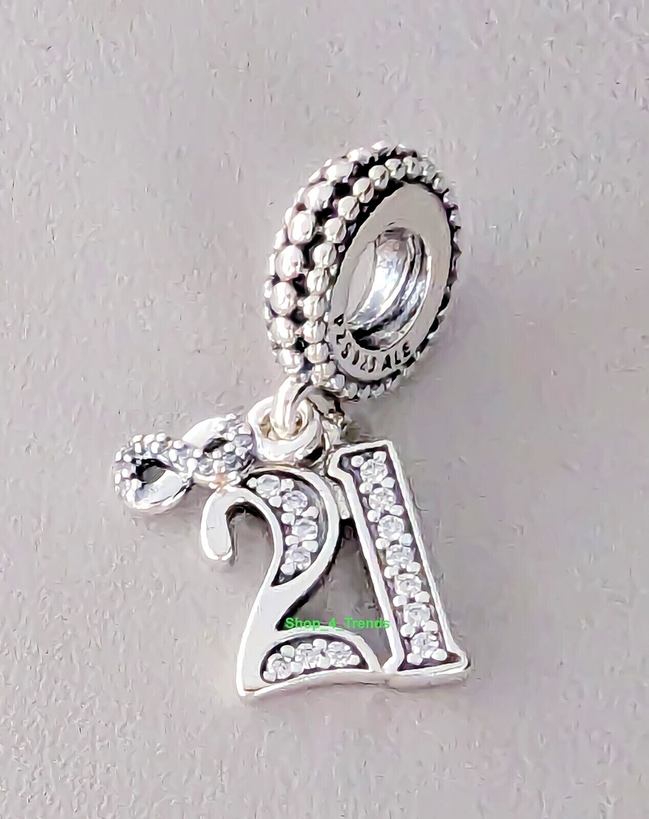 New 100% PANDORA 797263CZ 21st Birthday Number 21 Celebration Pave 925 ...
