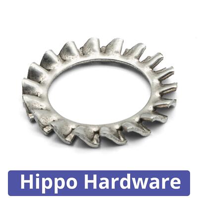 External Toothed Shakeproof Lock Washers Serrated Tooth A2 Stainless ...