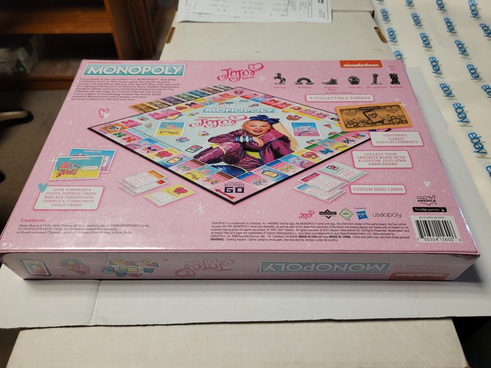 Monopoly : Jojo Siwa Edition Board Game NEW FREE SHIPPING | eBay