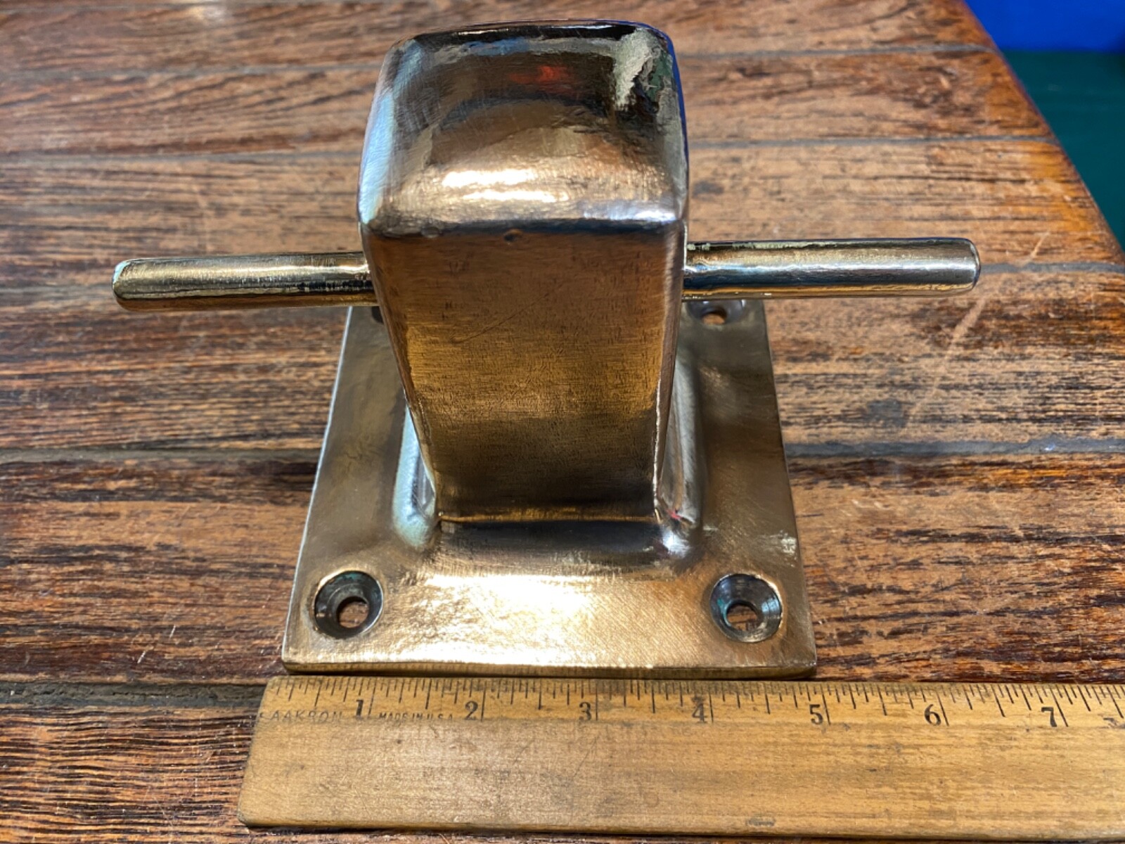 VINTAGE POLISHED BRONZE MOORING BITT, SAMPSON POST/BOLLARD, CLEAT 5 ...
