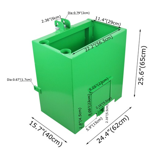 800lb Loaders Counterweight Box Tractor and Loader Coupling Stabilizer ...