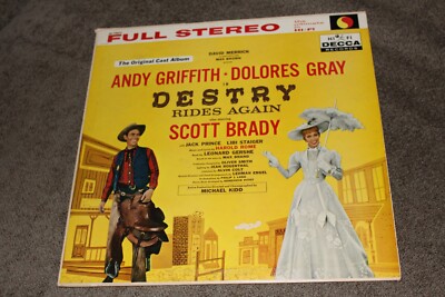 DESTRY RIDES AGAIN (VG) Cover 1959 Original Cast (NM) Stereo Decca LP ...