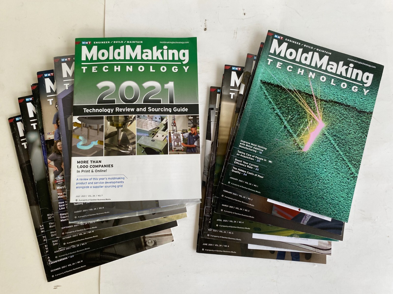 MOLD MAKING TECHNOLOGY 2021 MAGAZINE LOT (12) -TECHNOLOGY ENGINEERING TRADE STEM | eBay