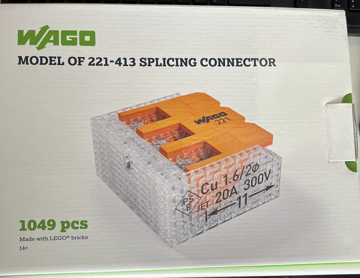 Lego Wago (Model of 221-413 Splicing connctor) 1 of only 500 Made! | eBay