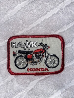 Honda Hawk Motorcycle vintage iron patch NOS | eBay