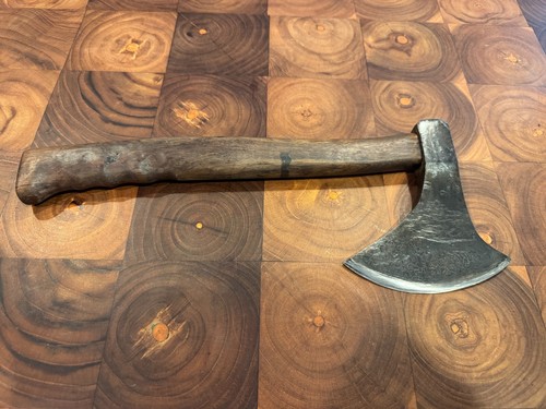 Custom Damascus Tomahawk/Hatchet with hardwood handle and Kydex sheath ...