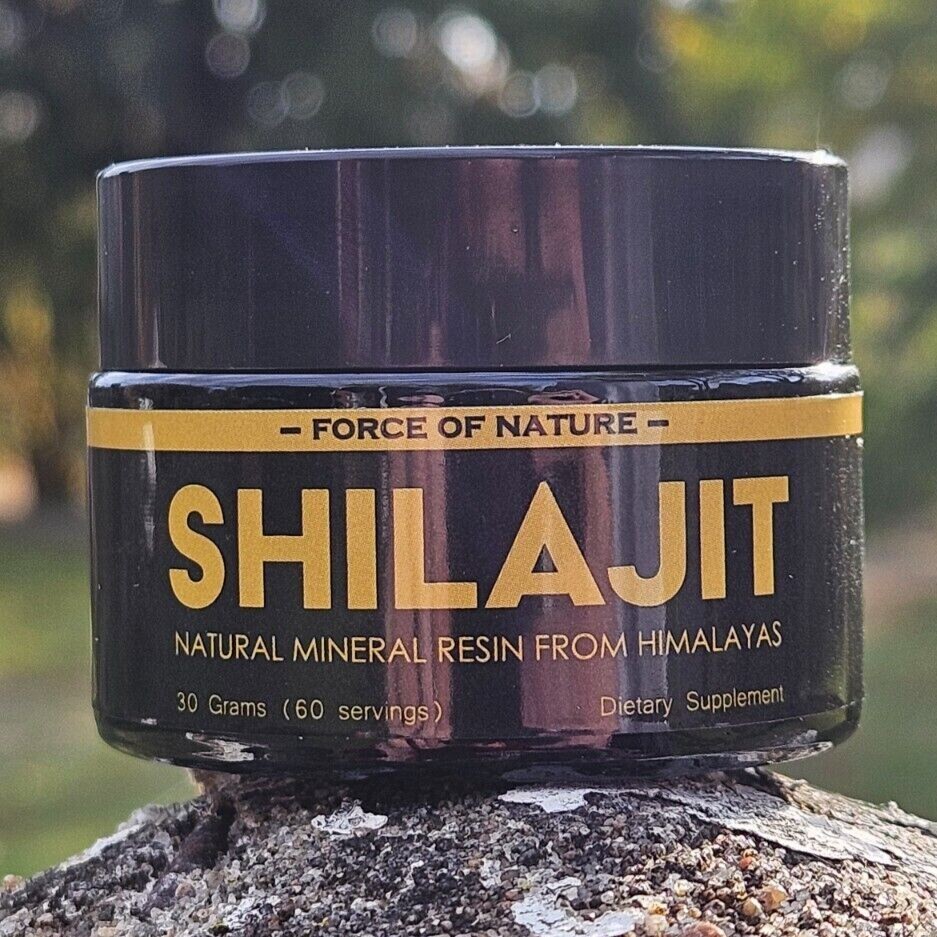 Pure 100% Himalayan Shilajit Resin | 30 GRAMS (60 Servings) + Measuring ...