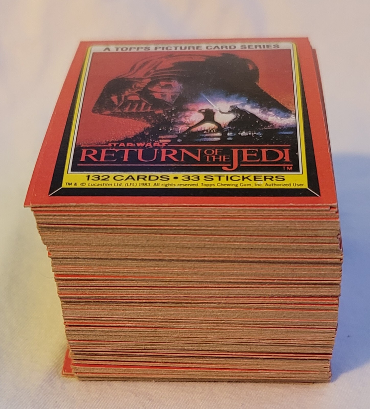 1983 Topps Star Wars Return of the Jedi Card Set Complete 1-132 Red ...
