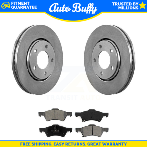 Disc Brake Rotors Semi-Metallic Pad Front Kit For Dodge Caravan ...