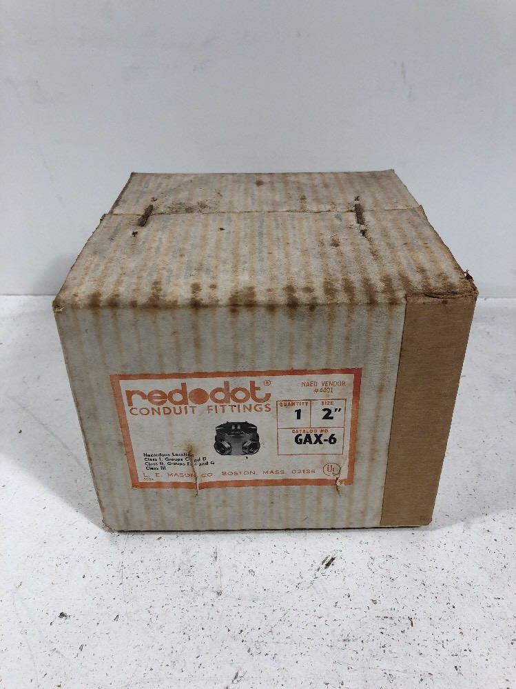 NEW RED DOT 2" GAX-6 X-Style Aluminum Outlet Box; Conduit Junction | eBay