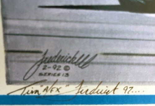 VRHTF NHRA RICHARD PETTY 43JR "SIGNED BY TIM FREDERICK DRAWING ...