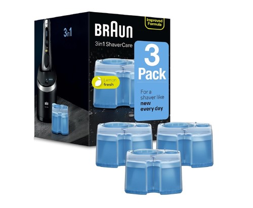 Braun Clean & Renew Refill Cartridges CCR, Replacement Shaver Cleaner ...