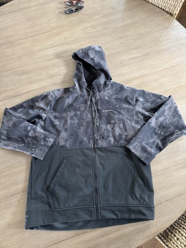 Men’s Simms Katafront Hoody Hex Camo Carbon XXL | eBay