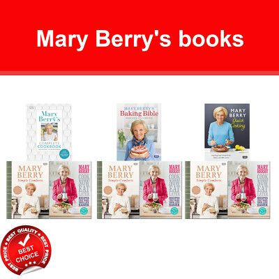 Mary Berry books Simple Comforts, Complete Cookbook, Baking Bible ...