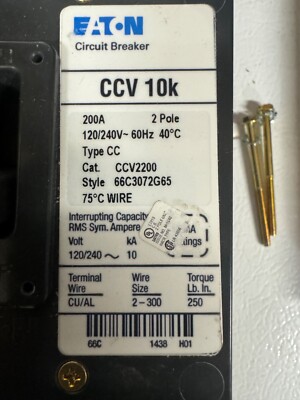 Circuit Breakers, Transformers - 200 Amp Main Breaker