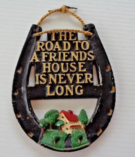 Vintage Good Luck Horseshoe Cast Aluminum Farmhouse Country Decor with ...