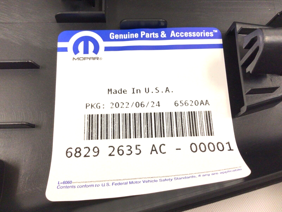 2019-2022 Ram 1500 rear Tailgate Spoiler Cap Molding black new OEM ...