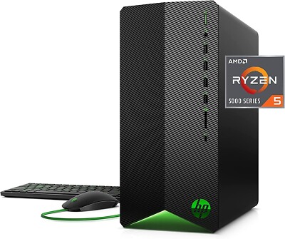 NEW HP Pavilion Gaming PC, AMD Ryzen 5 5600G TG01-2030 8 GB RAM, 512 GB ...