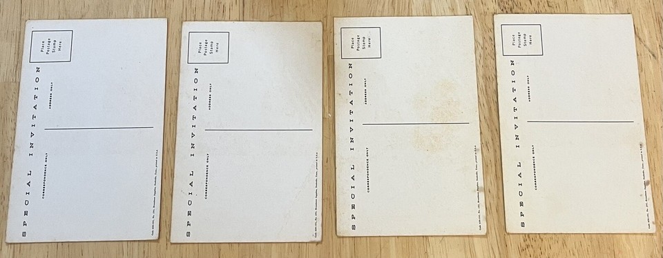 4 Vintage Pledge Postcards | eBay