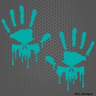 Dripping Skull Hand Wave Pair Off Road 4x4 Truck SUV Vinyl Decal ...