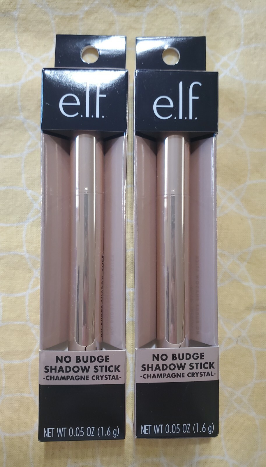 Lot of 2 e.l.f. No budge shadow stick *81675 Champagne Crystal ...