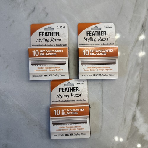Jatai Feather Styling Razor Standard Blades 10 Blades Brand New- lot of ...