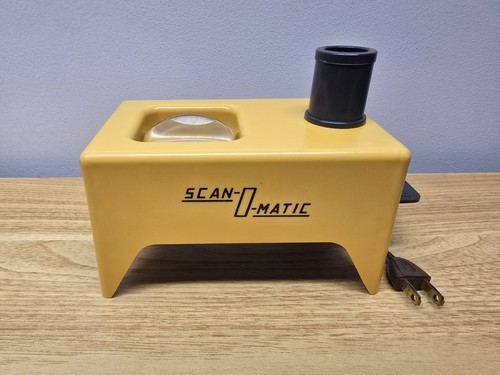 Vintage Scan-O-Matic Coin Viewer Magnifier 1960's Yellow Electric ...