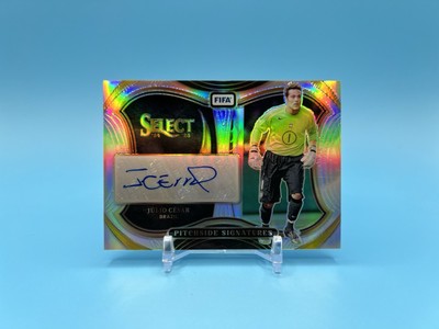 Julio Cesar Silver AUTO 2024-25 Panini Select FIFA Soccer Pitchside ...