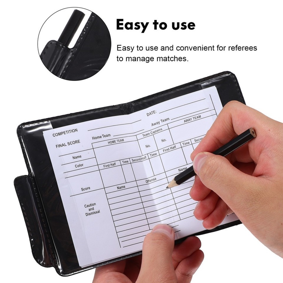Complete Referee Kit Standard Cards Whistles Score Sheet Portable ...