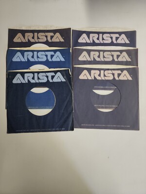 45 RPM 7" RECORD SLEEVES CO. SLEEVE 6 PACK SEE PHOTOS - Arista (SLV25 ...