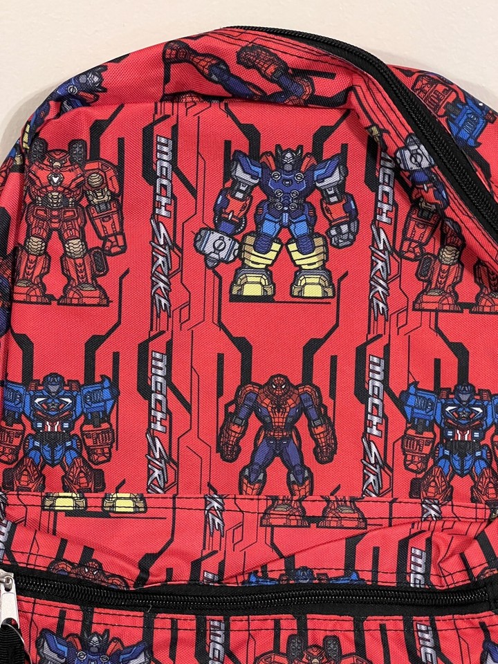 Marvel Avengers Mech Strike Spider-Man Backpack Cpt America, Ironman ...