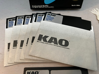 6 Kao 5.25” Floppy Disks Plus Strike Commander Boot Disk And Goodbye ...