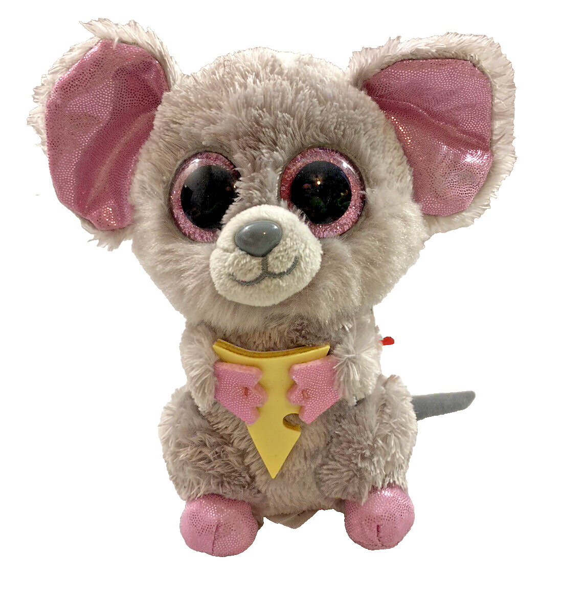 Ty Beanie Boos SQUEAKER Mouse w/Cheese beanbag plush w/Tag 2016 | eBay