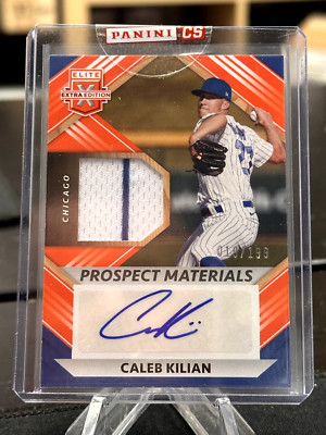 CALEB KILLIAN 2023 PANINI ELITE EXTRA EDITION AUTOGRAPH JERSEY RELIC ...