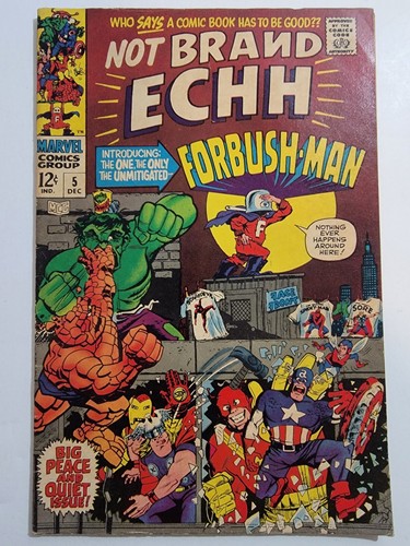 NOT BRAND ECHH #5 VF- The Thung Vs. The Bulk, Revengers 1967 Vintage Silver Age | eBay