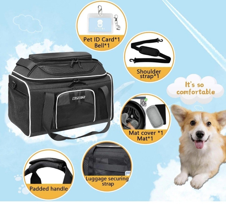 Top-Expandable Per Carrier 17x12x9.5 Inch. Airline Approved, Black. UPT ...