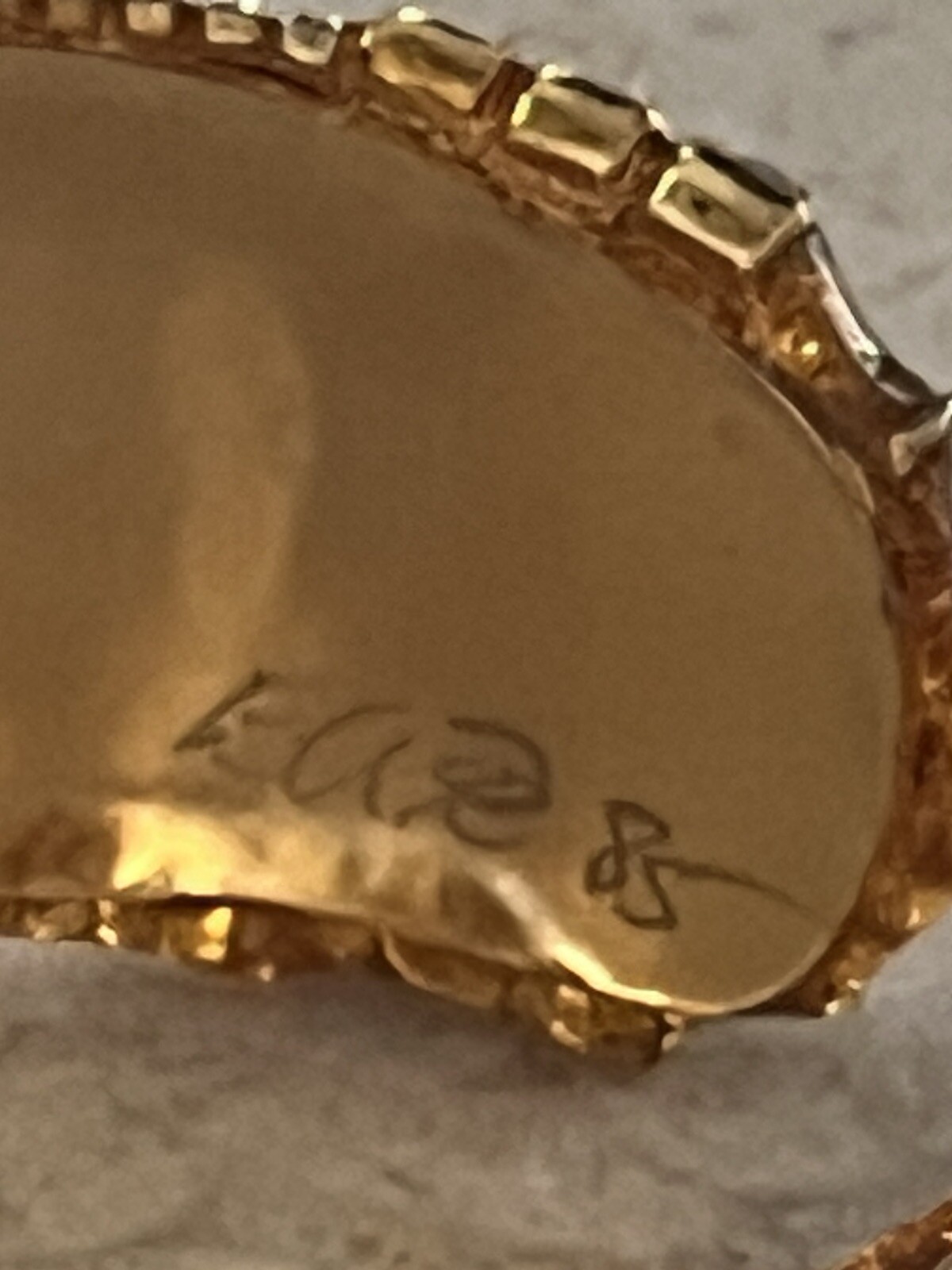 Statement Vintage 1985 Elise Multi Color Rhinestone Crystal Gem Cuff ...