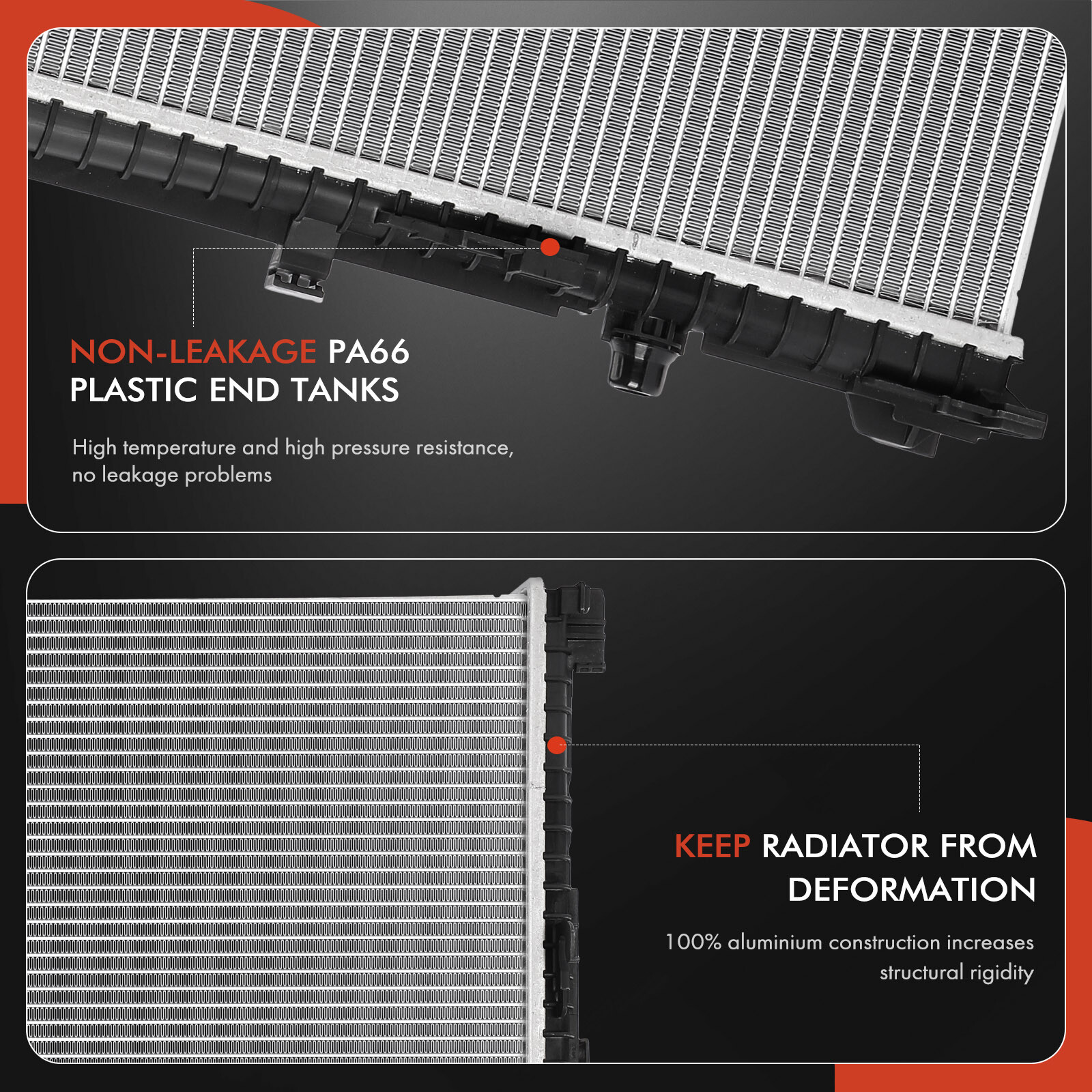 Auxiliary Radiator without Oil Cooler for BMW G01 X3 18-23 G02 X4 ...